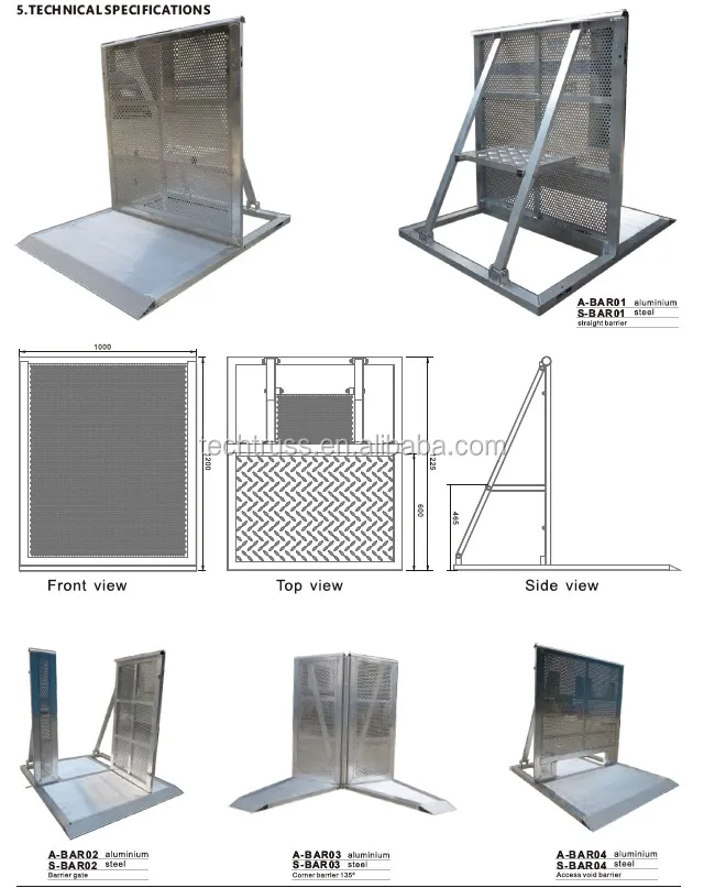 Aluminium Crowd Control Barriers - Durable and Easy to Use