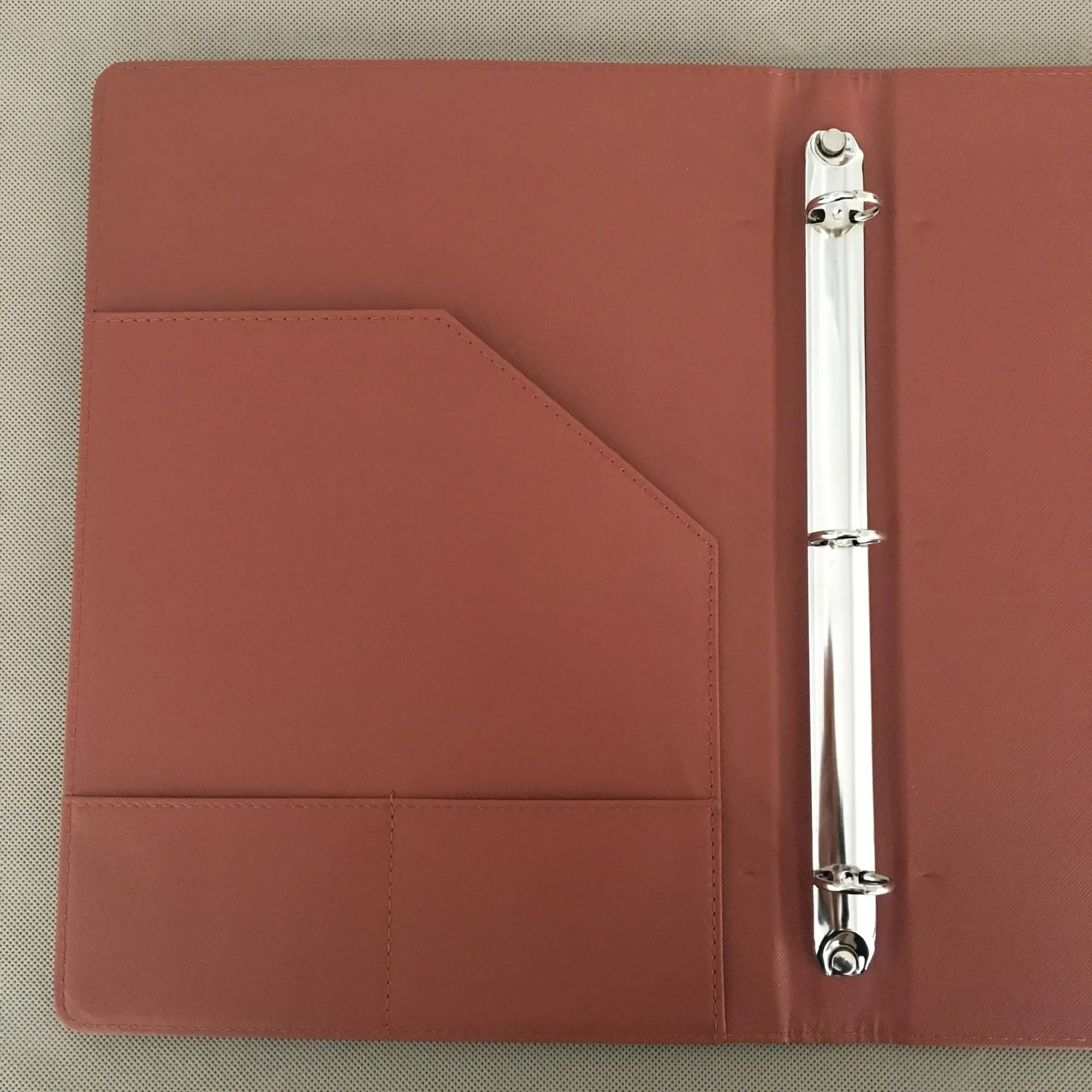 A4 Pu Leather Ring Binder File Folder - Buy Ring Binder File Folder A4 ...