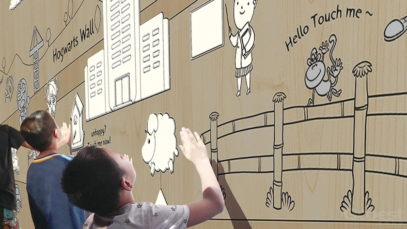 Magic Wall Projection Screen /video Wall Touch Screen Interactive ...