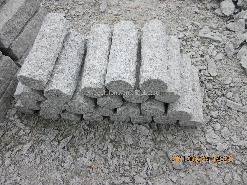 Natural Stone Garden Edge Stone Palisade Guard Rails Pillars Barriers ...