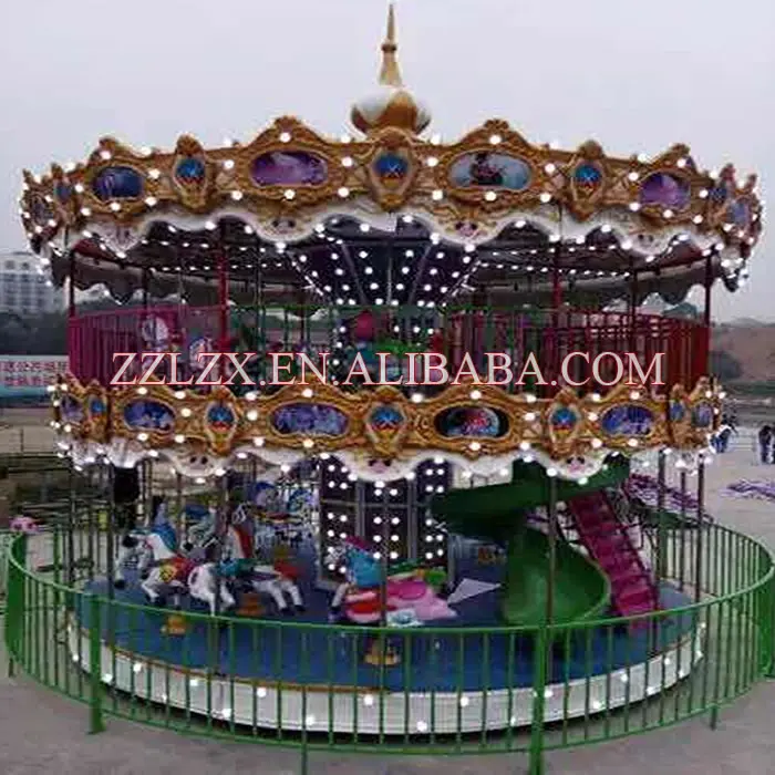 Carousel Ride - Modern Amusement Park Rides Musical Merry Go Round