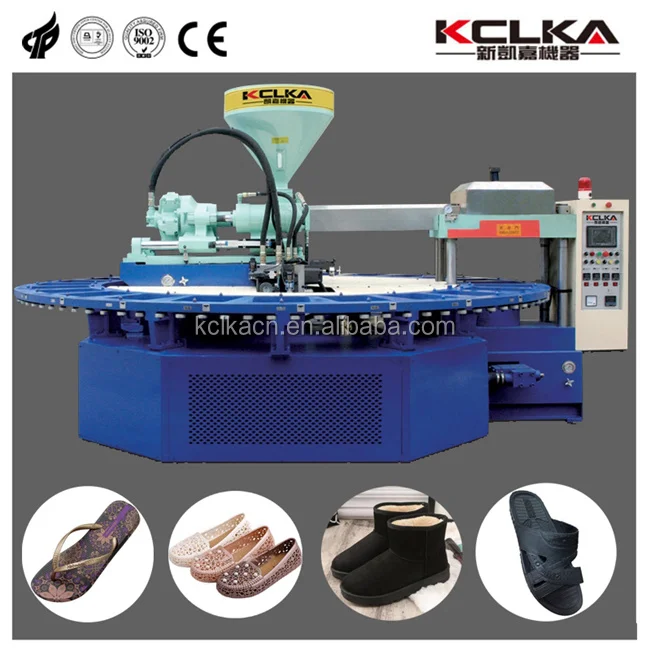 Pvc Plastic Shoe Slipper Shoe Making Machine Rotary Injection Molding ...