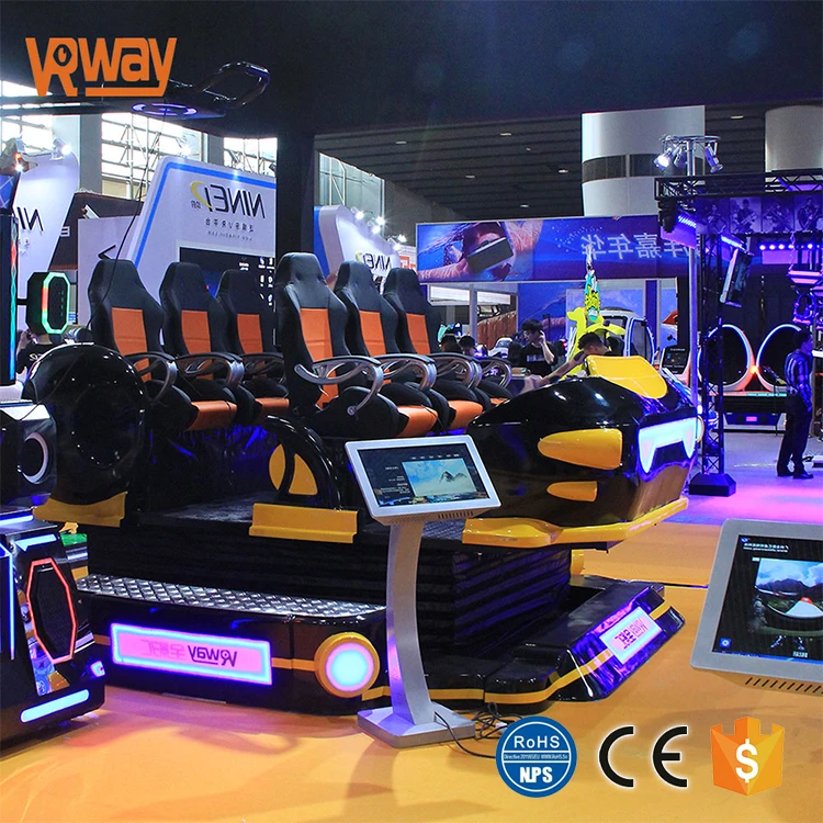 6 Seats Arcade Simulator Vr Theme Park Games Vr Shooting Game 9d Vr 6 ...