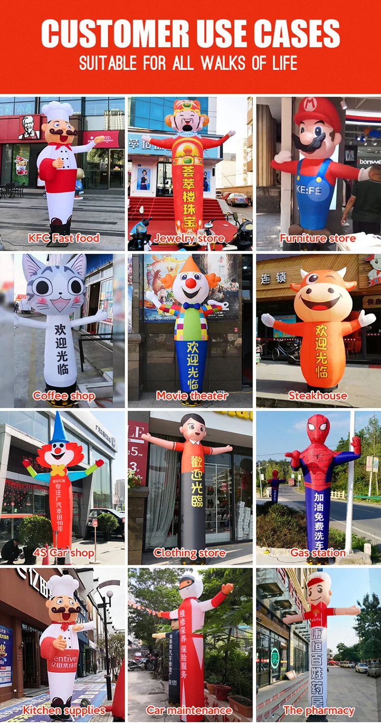 Hands Waving Event Promotional Inflatable Clown Customized Clown ...