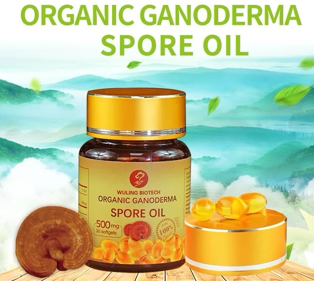 Reishi Ganoderma Lucidum Spore Extract Oil - 500mg Softgels