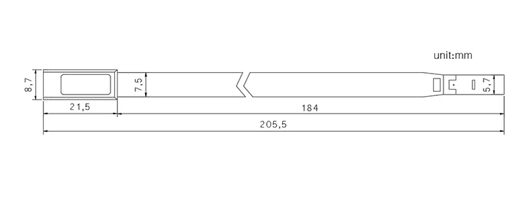 REP501 HS Code for Easy Locking Plastic Truck Seal Cable Ties