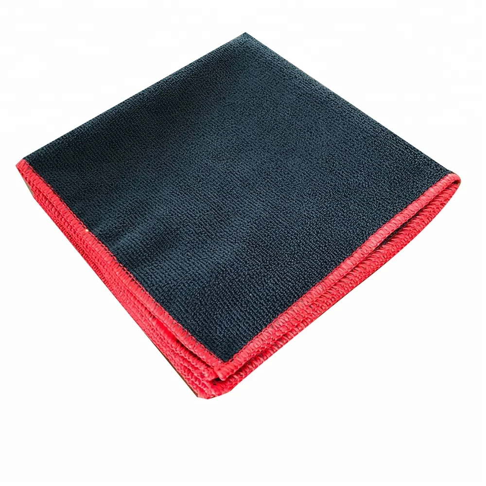 330 Gsm 16'' Microfiber Car Rags Black - Buy Multi-purpose Microfiber ...