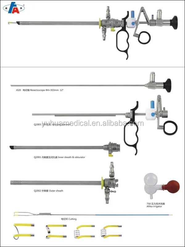 DGJ-A resectoscope instrumento quirúrgico SET/kit para Urología cirugía ...