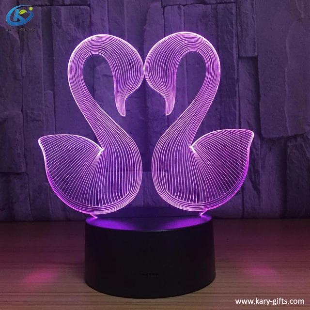 Valentines Lights 3d Night Lights Acrylic Led Night Lamp 3d Table Lamp ...