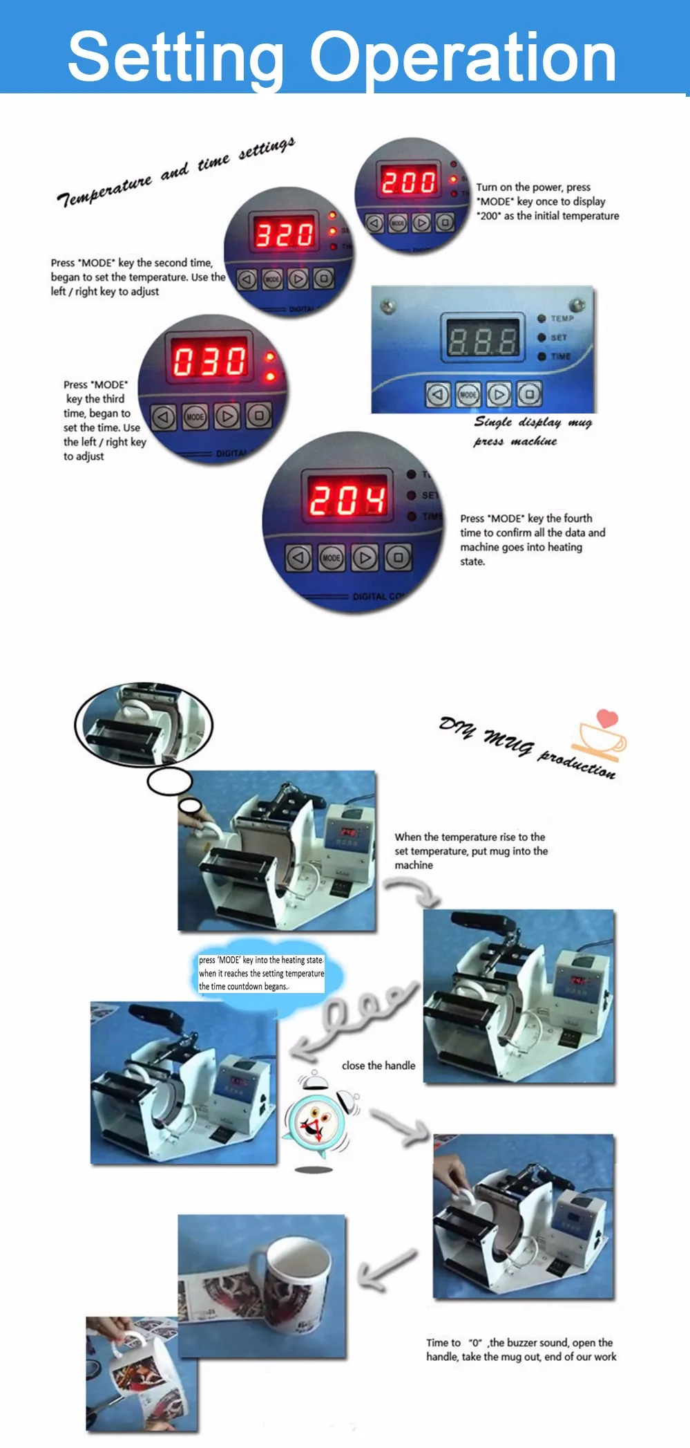 4 In 1 Mug Heat Press Machine Sublimation Print Machine Mug Press ...