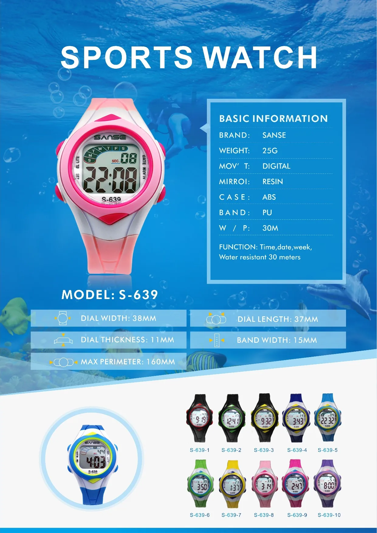 Sanse S-639 Relogio Infantil Relojes Ninos Kids Watch Boys Student ...