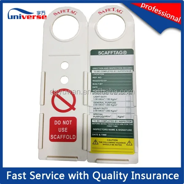 Scafftag Scaffold Tag Holder With Standard Inspection Inserts Pack ...