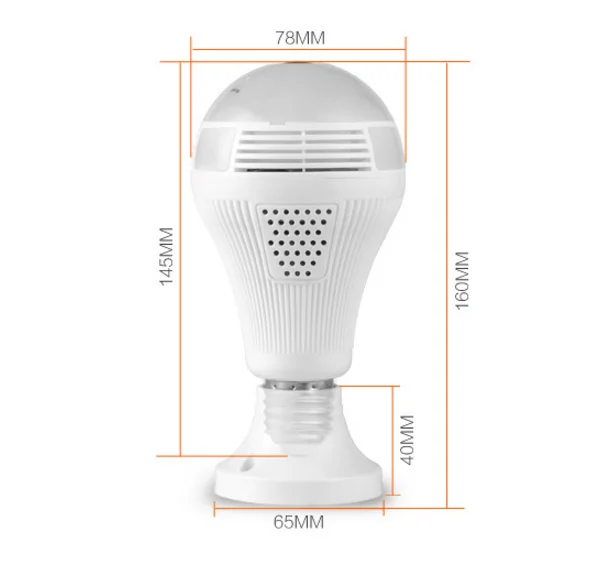 Wireless Hidden Spy Camera Light Bulb Night Vision Wifi Full Hd 1080p ...