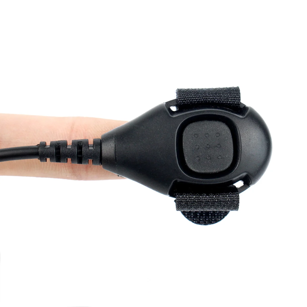 2 Pin Earpiece Mic Finger Ptt Headset For Kenwood Retevis Baofeng Uv-5r ...