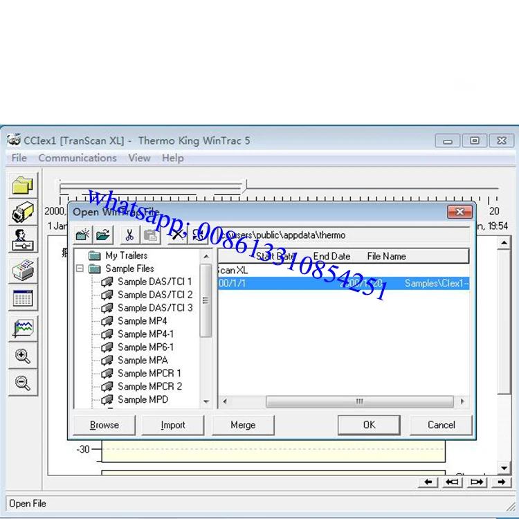 Usb Contact Cable With Thermo King Diagnostic Tool Wintrac Thermo-king ...