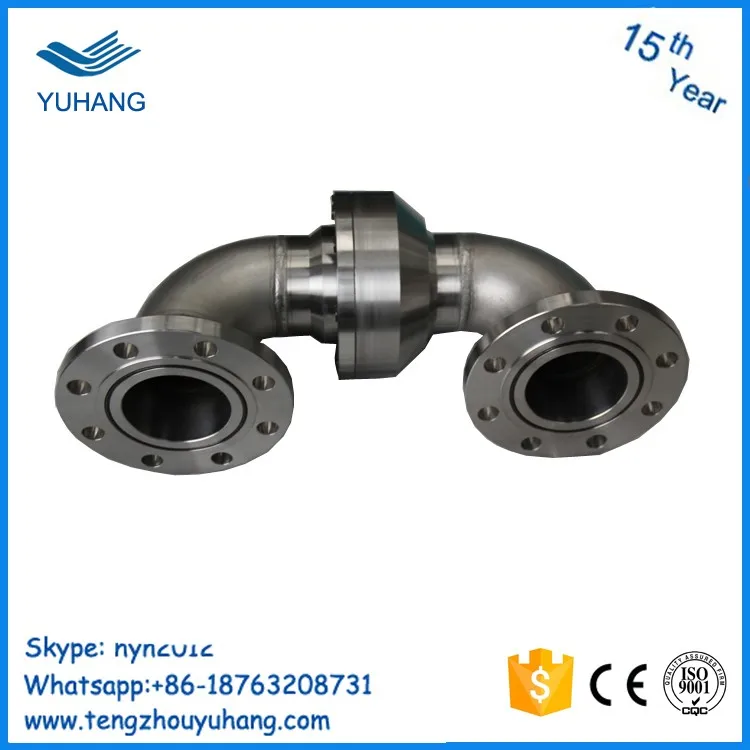 Stainless Steel Double Elbow Flange Connecting High Pressure Hydraulic ...