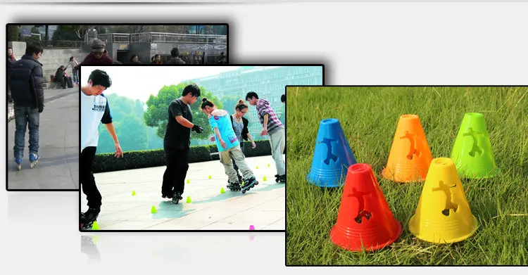 Colorful Obstacle Cone Roller Skating Pile Plastic Roadblock Small ...