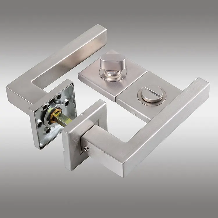 Washroom Bedroom Gate 201 304 Stainless Steel Square Tube Lever Door ...