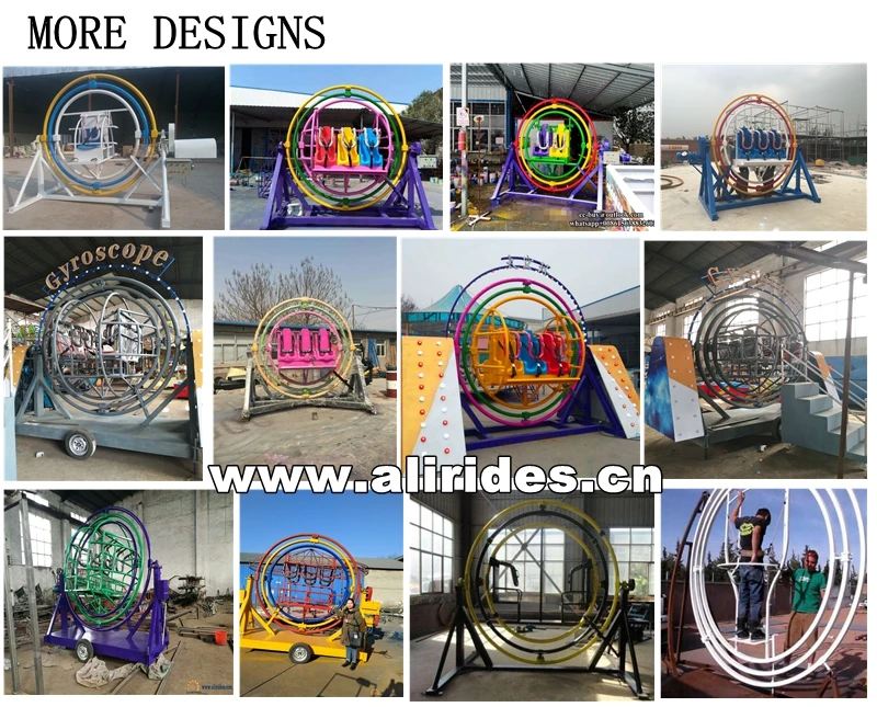 Cheap Thrill Portable Amusement Park Gyroscope Ride Trailer Mounted ...