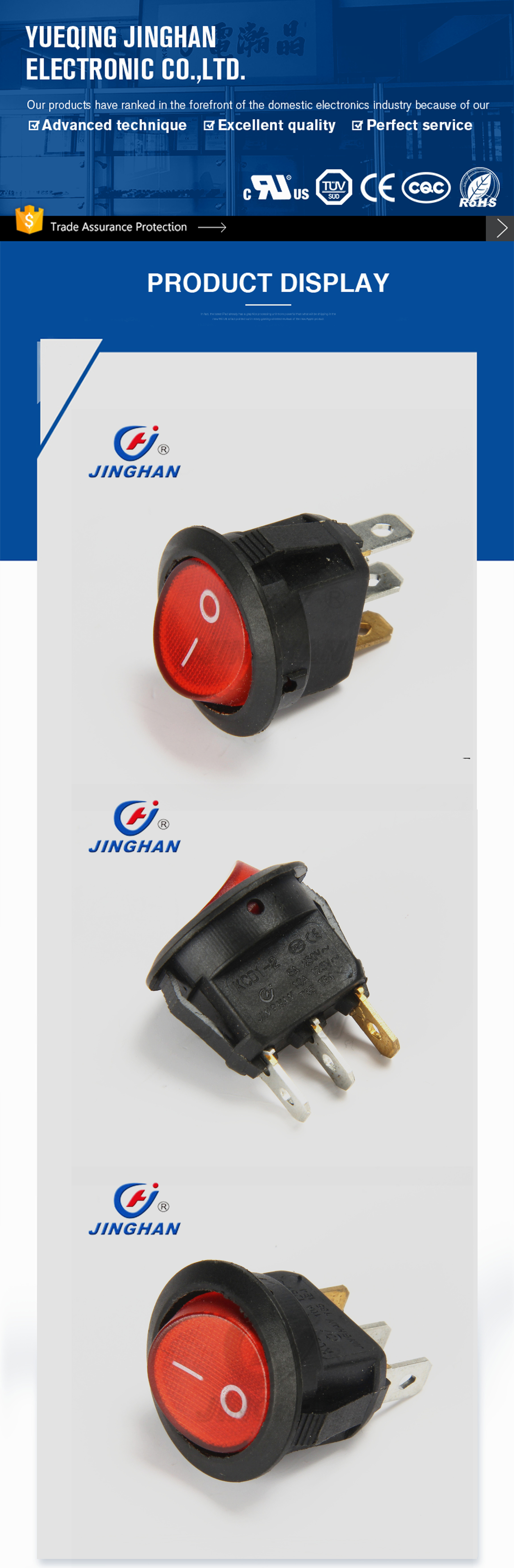 Ip67 Waterproof Round Rocker Switch With 12v Led Light 10a 125v/250v ...