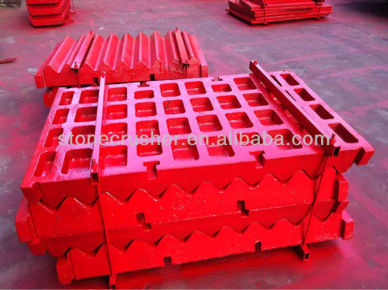 Qj240 Extec C10 Jaw Plate Tail Tooth Corrugated Tooth Die Liner Oem ...