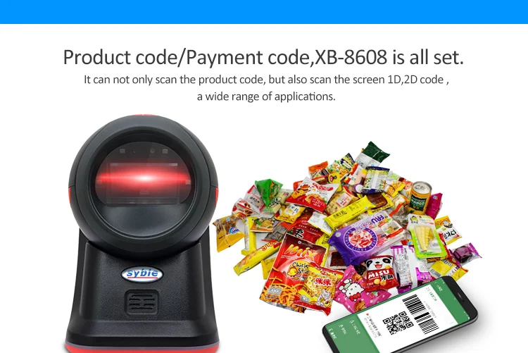 Qr Code Scanner Table Mount 2d Desktop Barcode Scanner For Atm Machine ...