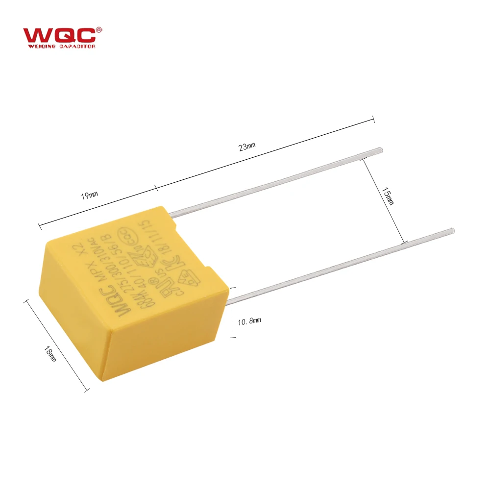 X2 Safety 0.68uF Film Capacitors 275Vac 684k 250V Power Factor ...
