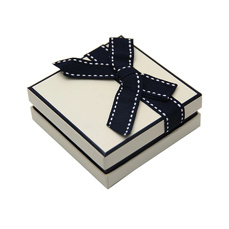 Luxury Small Square Rigid Paper Packaging Ribbon Jewellery Bracelet ...
