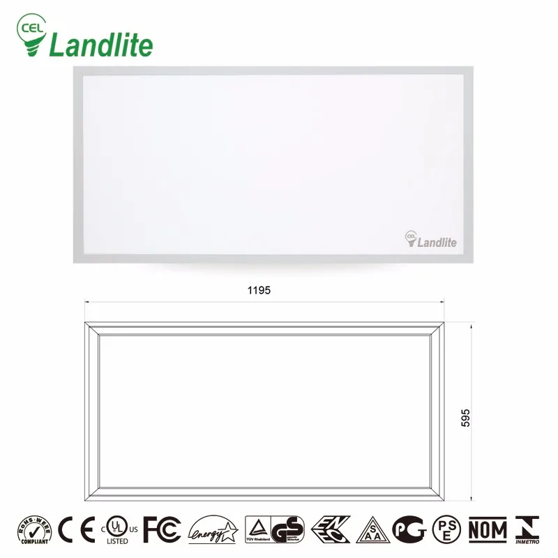 Landlite Led Light Panel 2x4 Ul Ce Tuv Pse 72w 60x120 Cm Led Flat Panel ...