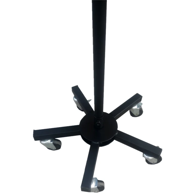 Black Metal Hanging Rotating Display Rack With Wheels - Buy Rotating ...