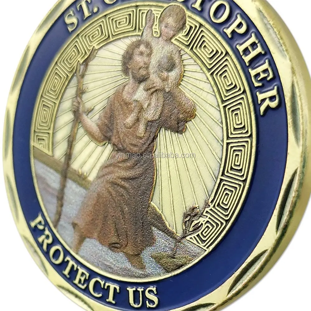 St. Christopher Patron Saint Of Travelers Non-currency Coins,Amen ...