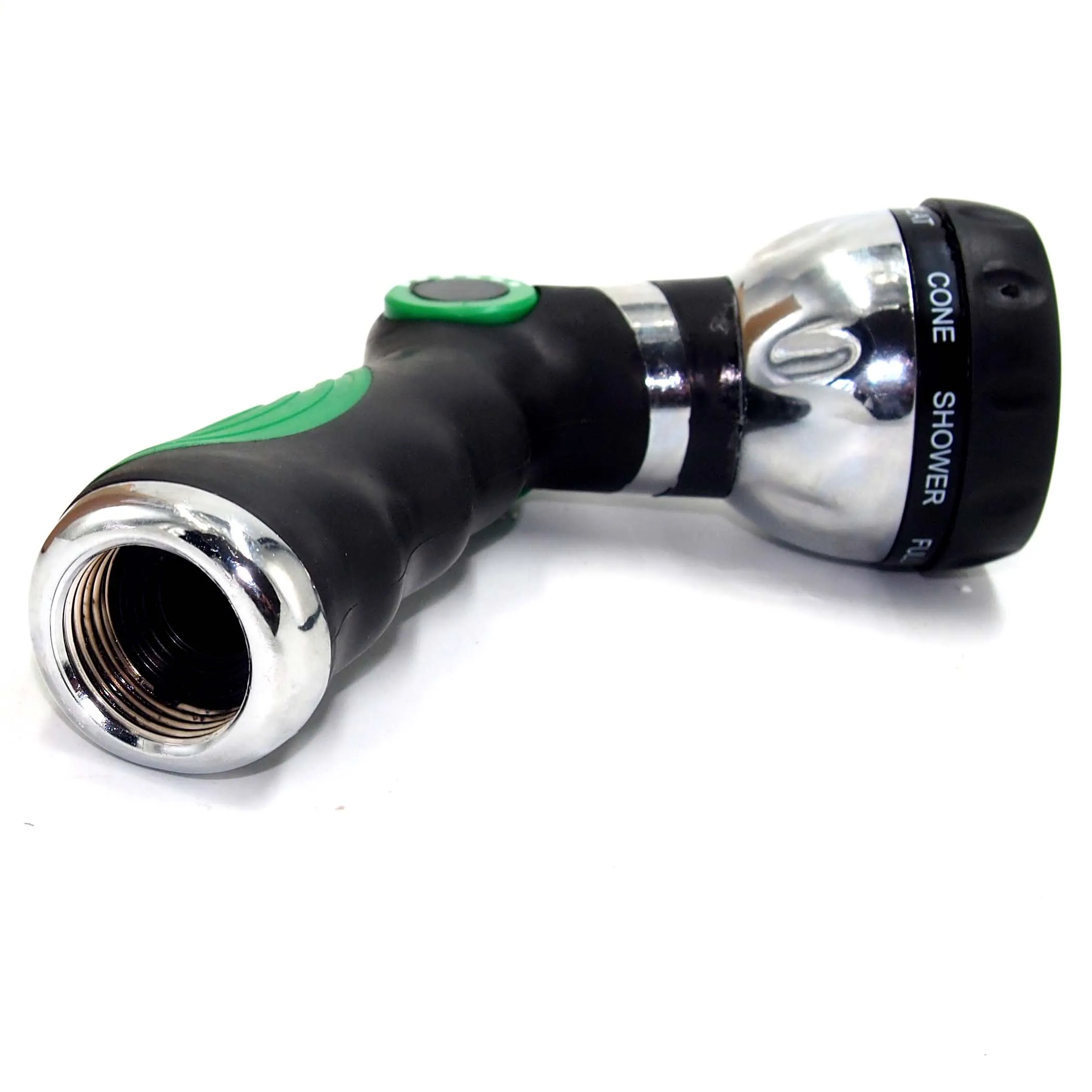 Metal 8 Pattern Thumb Valve Garden Hose Nozzle - Buy High Pressure ...