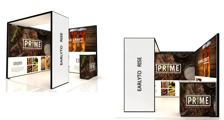 L Corner Shape 10X10 3x3 Custom Logo Modular Aluminum Portable Indoor ...