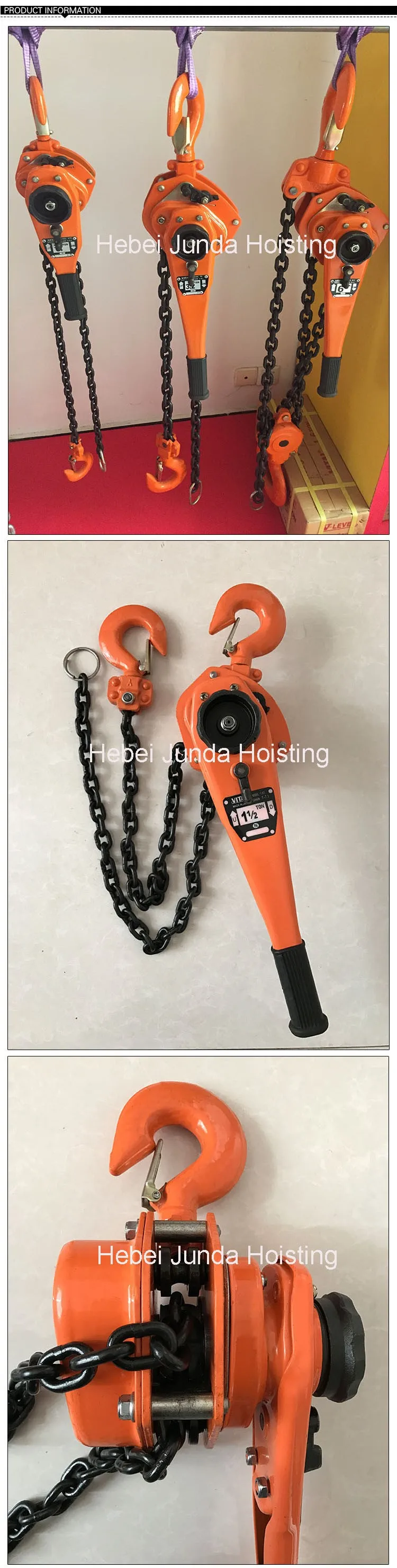 1.5t 3t 6t 9t 1.5m Portable Hoist Frame Manual Lifting Equipment Chain ...
