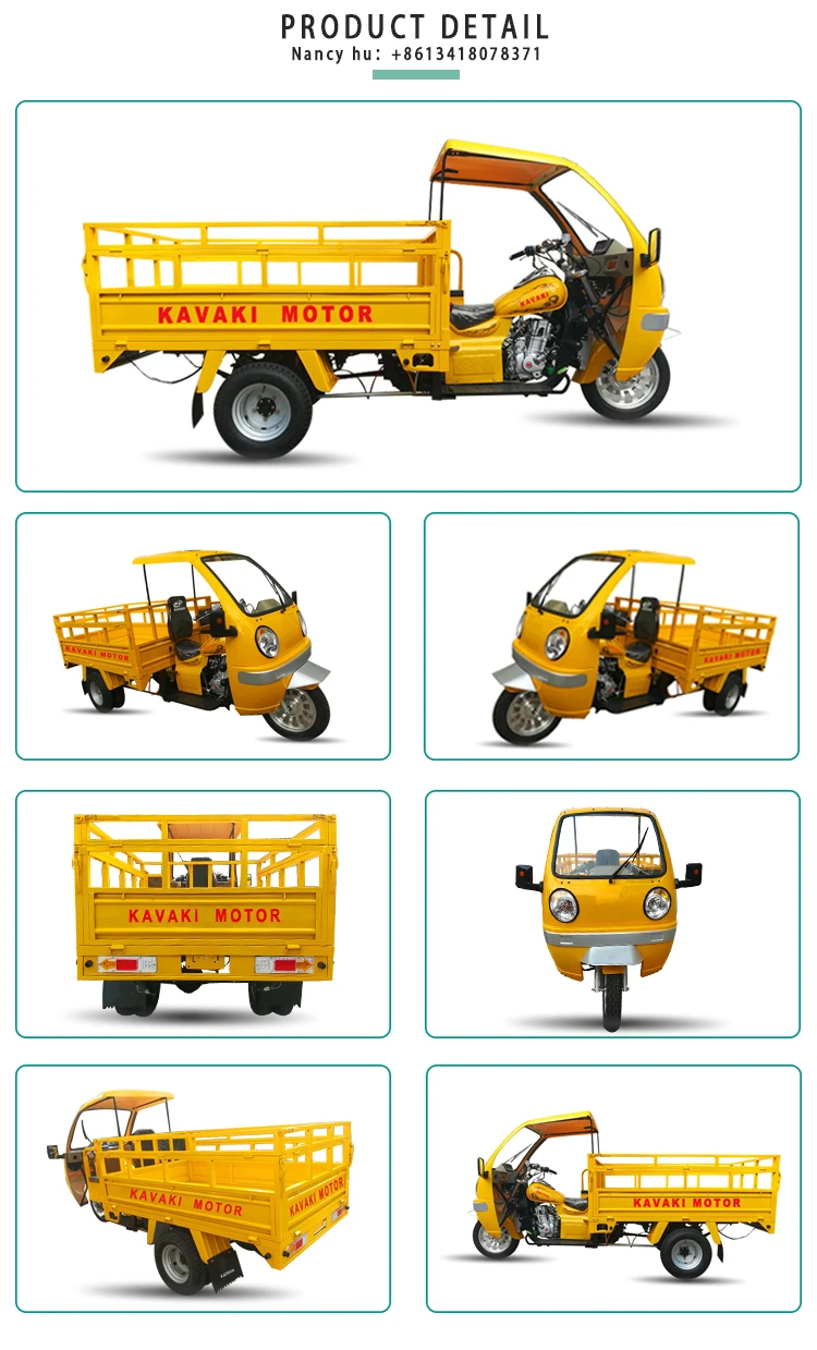 250cc Engine Mobility Motorcycle Truck Tok Tok High Performance