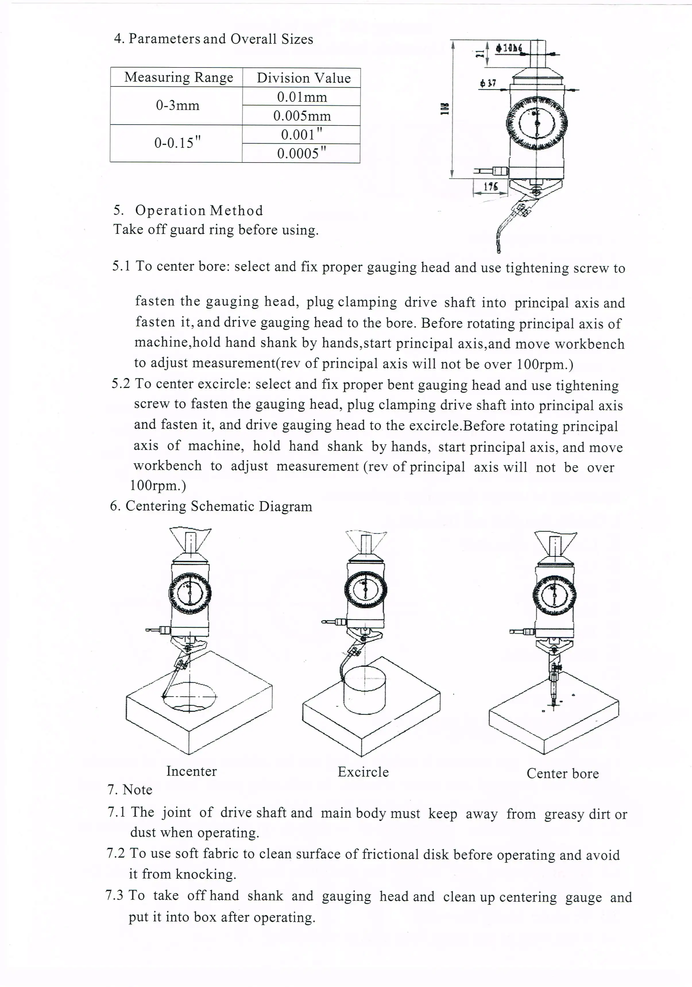 Coaxial Centering Dial Test Indicator Set 0-3mm, 0.01mm Accuracy for ...