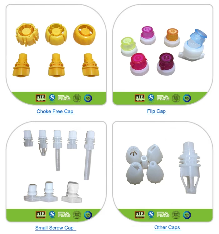 Flip Top Cap For Plastic Pouch Bag - Buy Flip Top Cap,Pouch Spout,Pouch ...