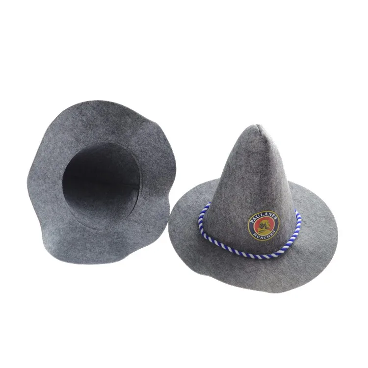 Bavarian Felt Hat for Oktoberfest - One Size Women Trachten Costume in ...