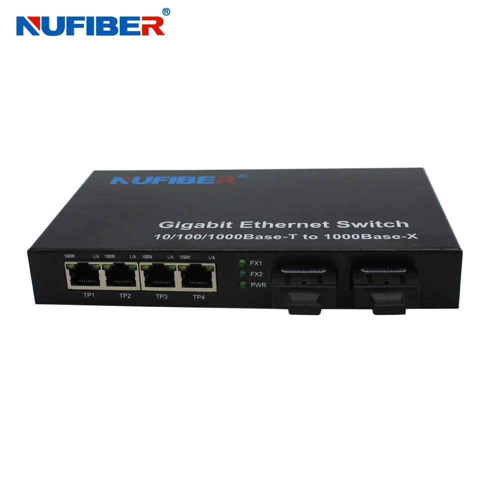 Gigabit Ethernet Optical Fiber Switch 2 Rj45 Ports &2 Sfp Sockets - Buy ...