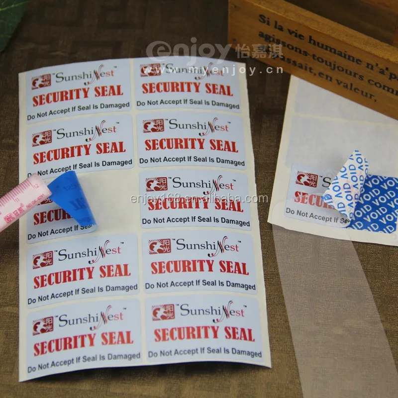 Custom Bottle Seal Sticker Label And Security Label - Buy Bottle Seal ...