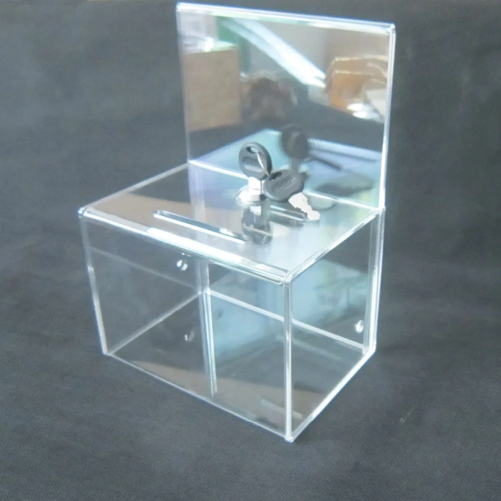 Cheap Acrylic Donation Box With Chain - Durable, Customizable Display ...