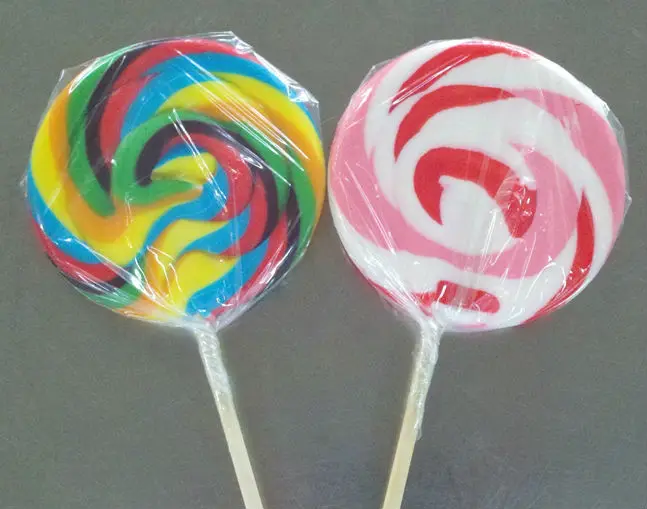 85g Round Shape Lollipop - Buy Rainbow Colour,Handmade Lollipop,Heart ...