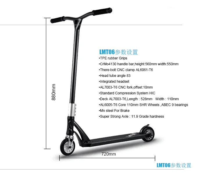Complete Stunt Scooter Ready To Ride Limit LMT66AZ Pro Stunt Scooter ...