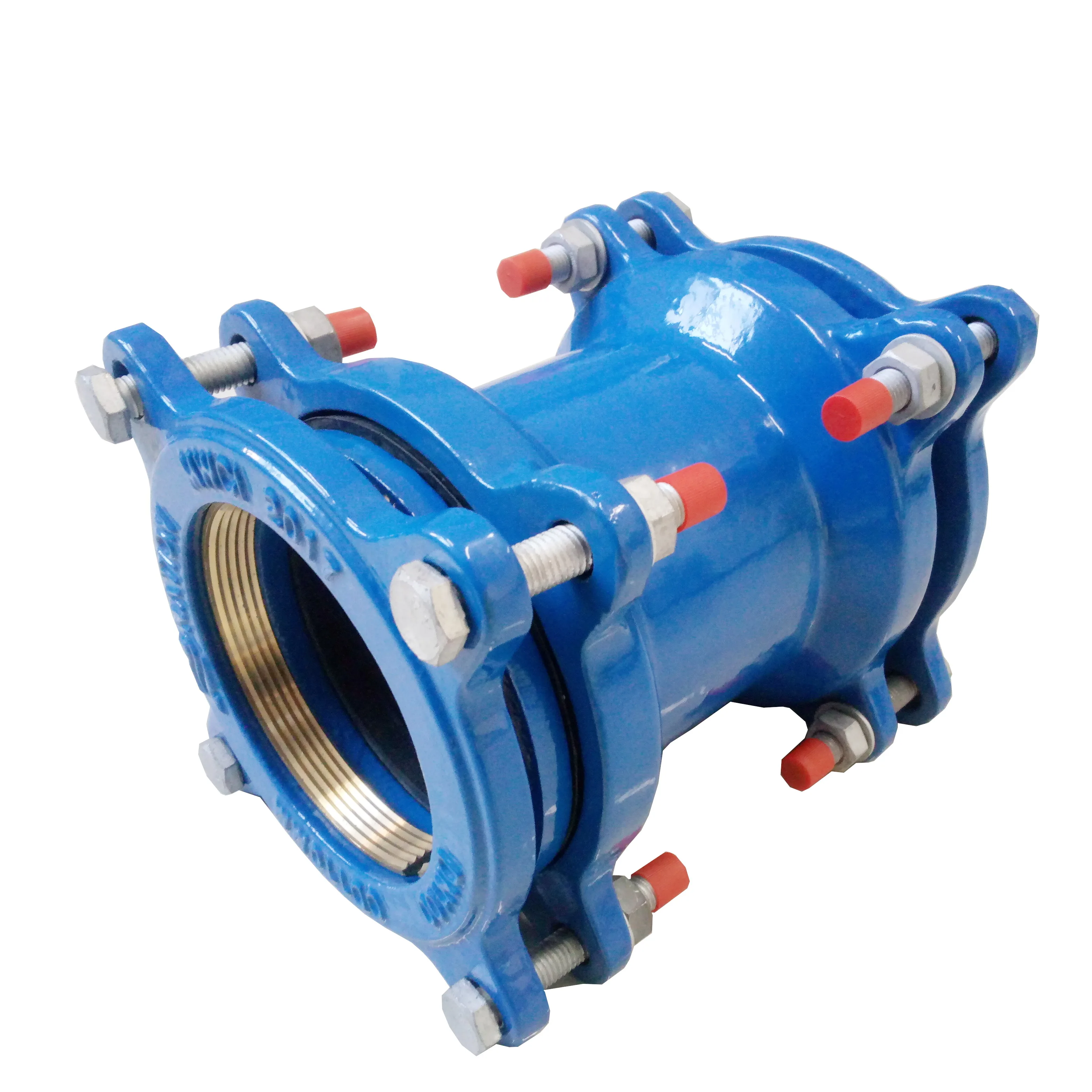 Restrained Coupling Flange Adaptor for PVC/PE Pipe PN10/16 with Brass Ring