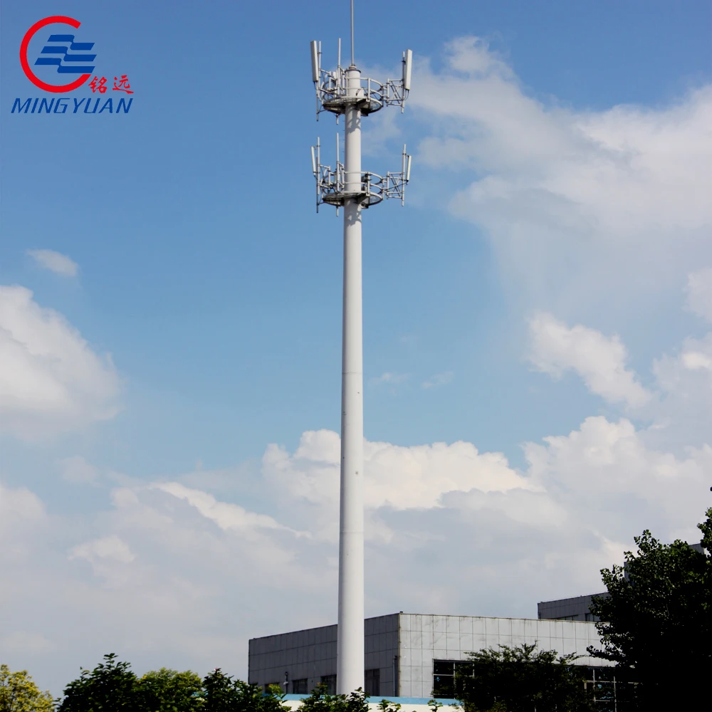 High Quality Galvanized Wireless Telecom Steel Wifi Tower Monopole ...