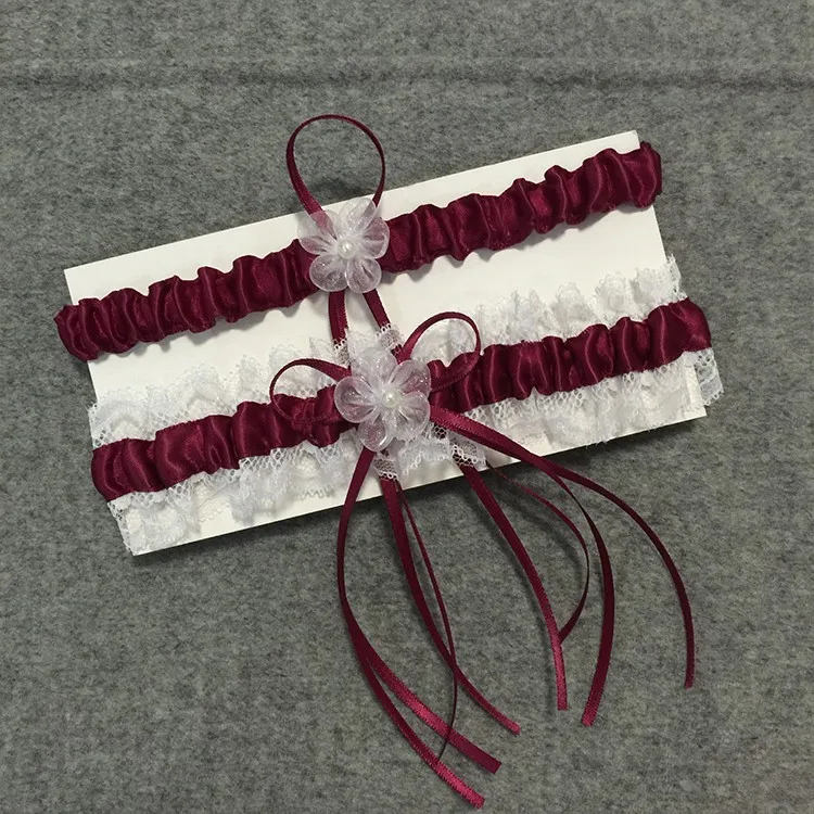 Wedding Bridal Garter With Satin Sexy Girls Garter Lace Garters White ...