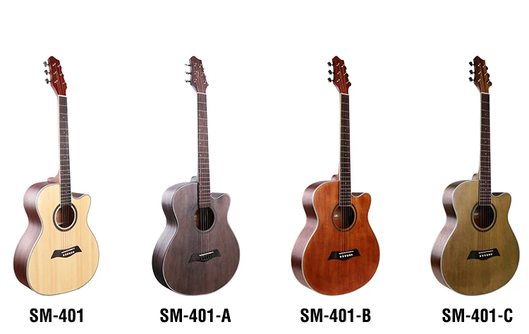 SM-401-A 40inch Wholesale Vintage Color Smiger Acoustic Guitar