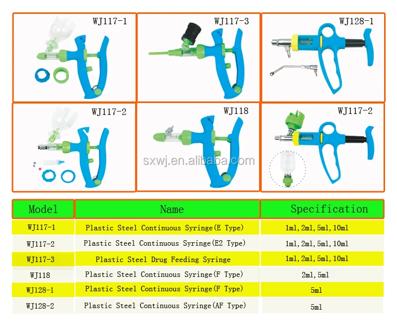 Wj126-b 50ml Cattle Injection Gun - Buy 50ml Cattle Injection Gun ...
