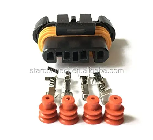 자동차 자동차 커넥터 MP150 4 웨이 암 커넥터 키트 12186568 남성 여성 포고 핀 어댑터 방수 12052641 ...