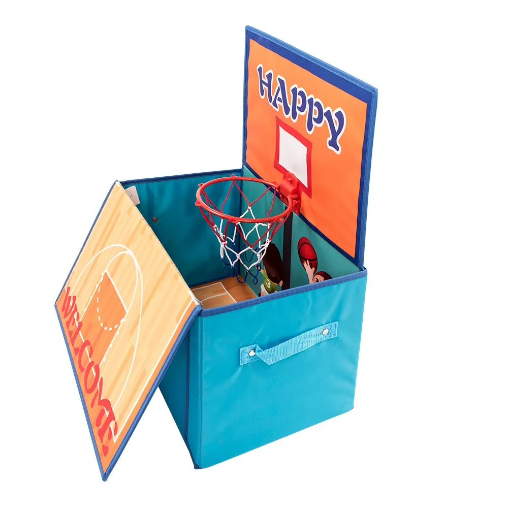 Wholesale Basketball Play Mats Shaped Foldable Kids Storage Box - Buy ...